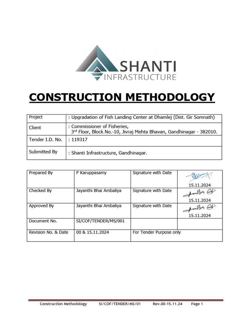 Construction Methodology | PDF | Concrete | Dredging