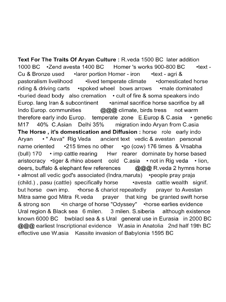 Traits of aryan | PDF