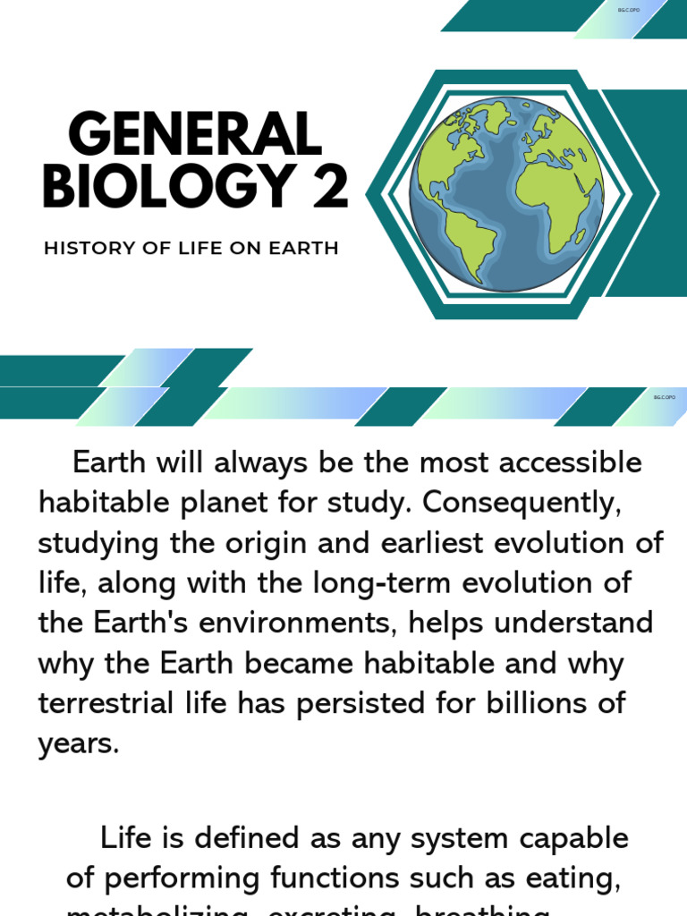 History of Life On Earth | PDF | Life | Earth