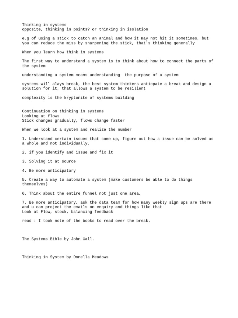 Thinking in Systems | PDF