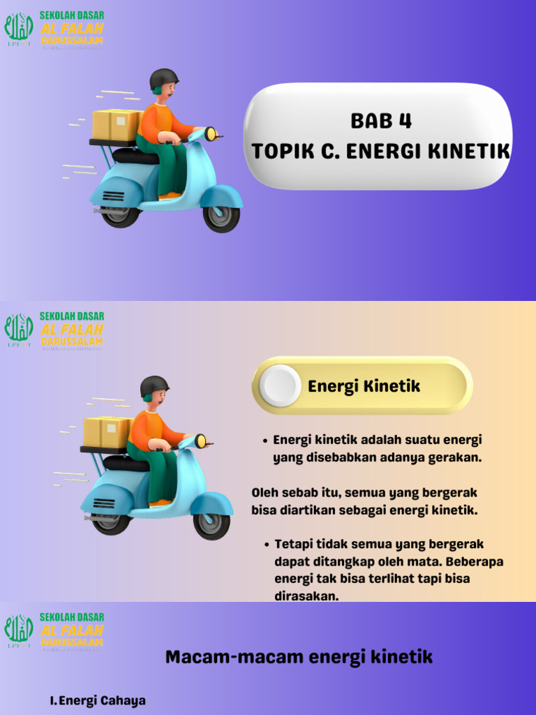 IPAS BAB 4 Topik C Energi Kinetik-Compressed | PDF