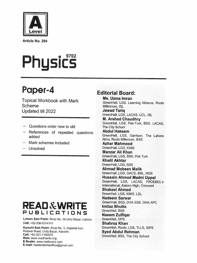 A Level Physics P4 | PDF