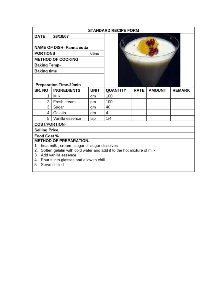 Bakery Recipe | PDF