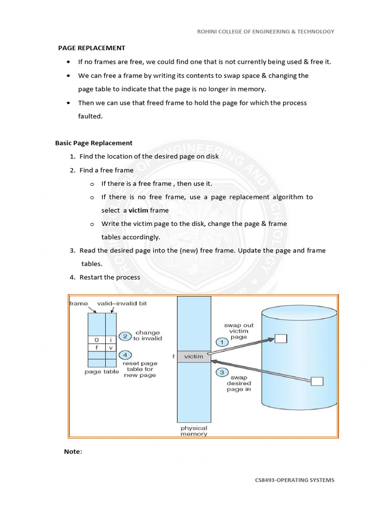 Rohini Page Replacement | PDF | Computer Architecture | Computer Data