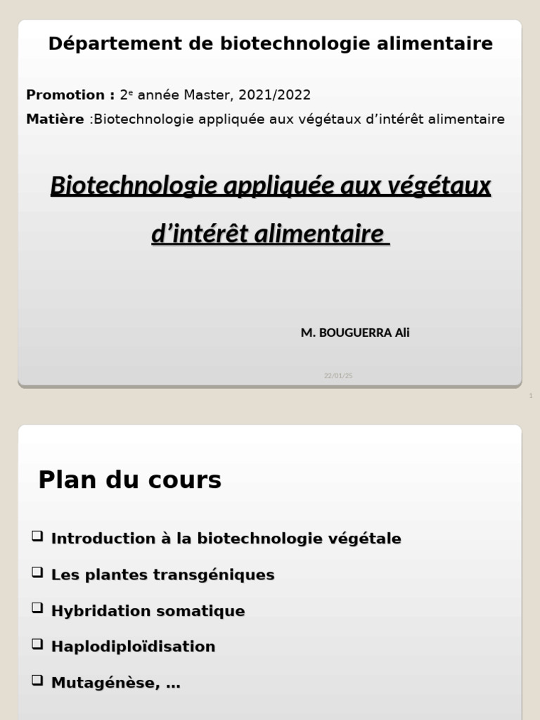 Biotechnologie Végétale : Concepts Clés | PDF | la reproduction | Fécondation