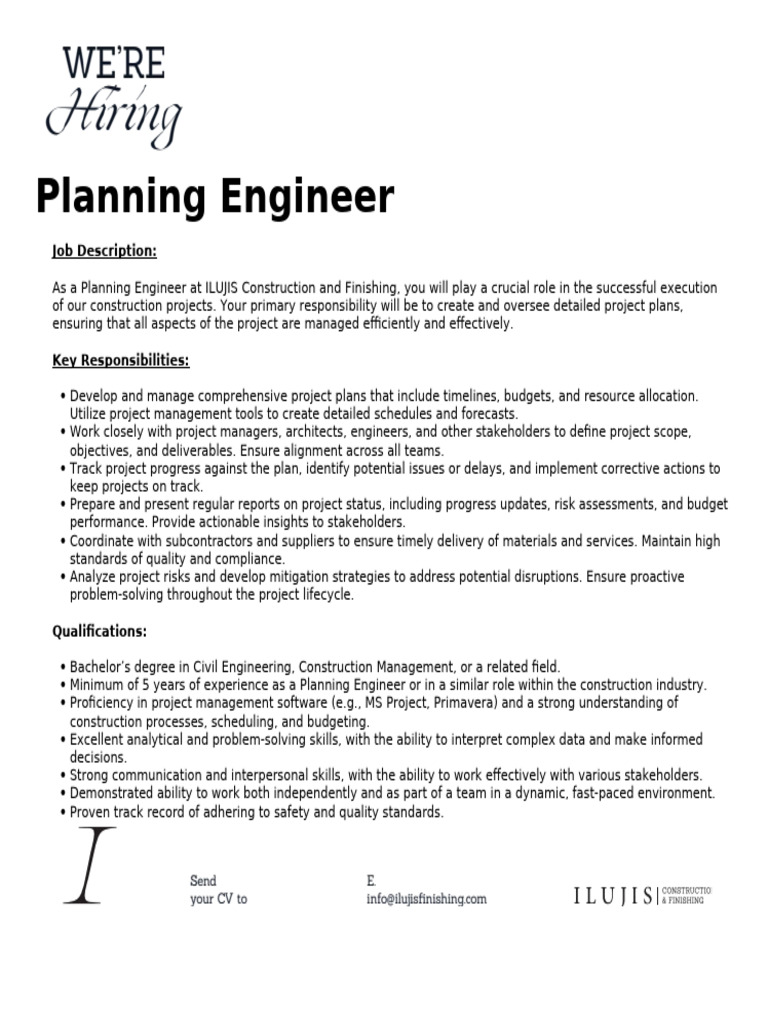Planning Eng. | PDF