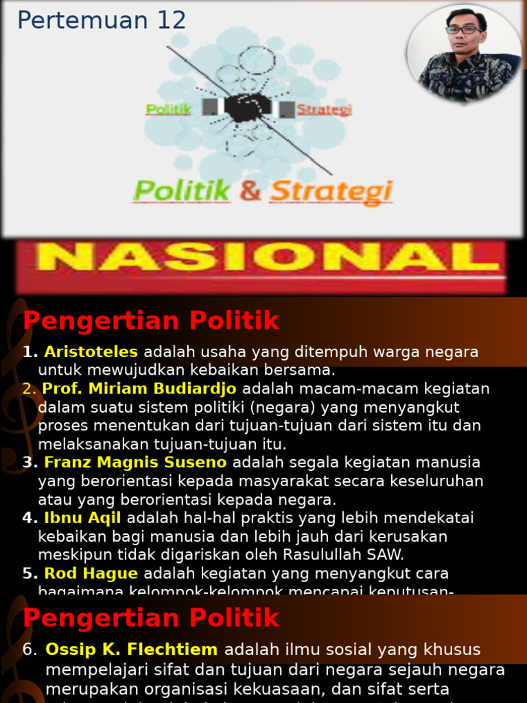 PART 12 Politik Dan Strategi Nasional | PDF