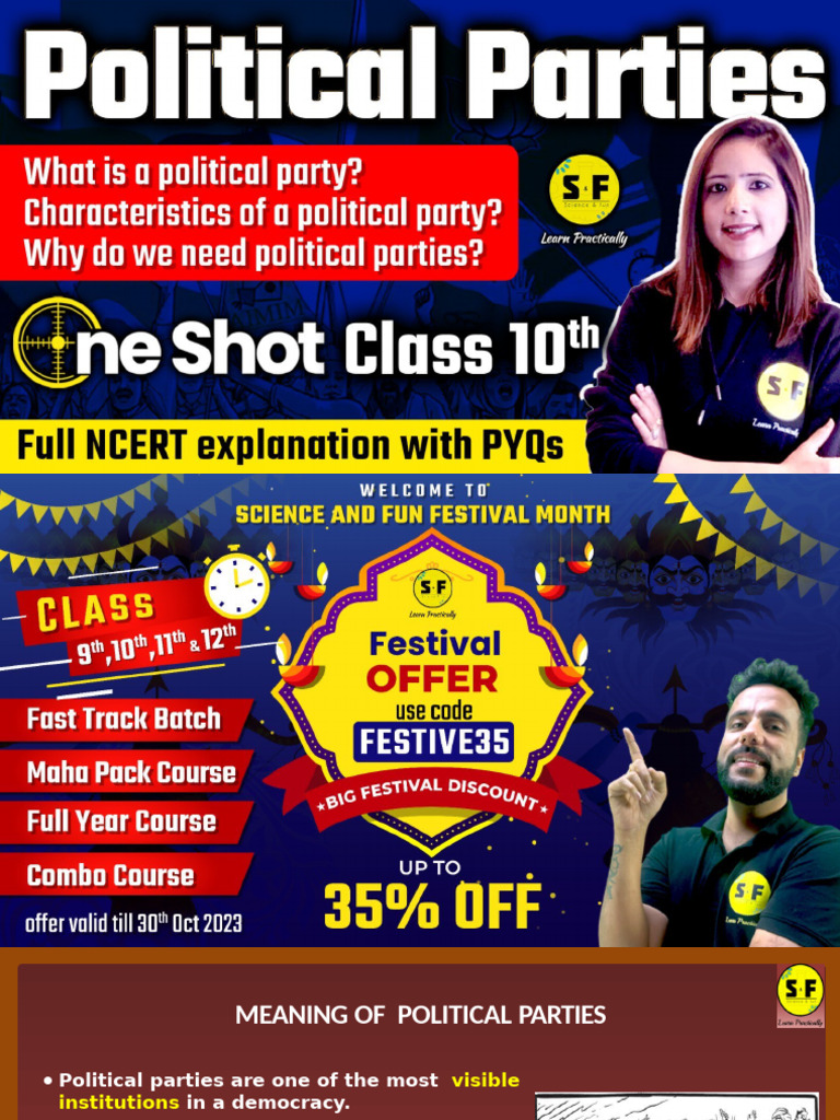 Understanding Political Parties in Democracy | PDF | Political Parties ...