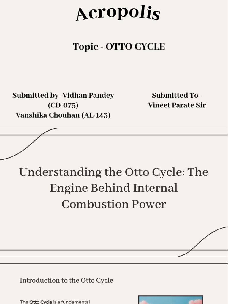 Slidesgo Understanding The Otto Cycle The Engine Behind Internal ...