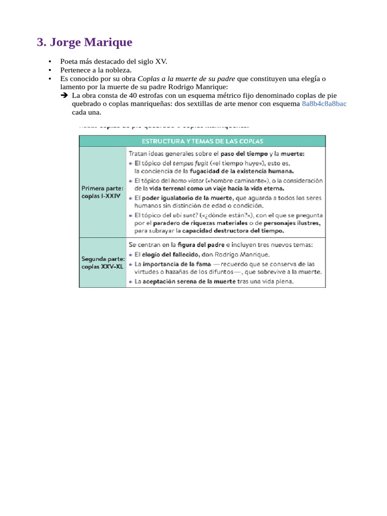 Jorge Manrique | PDF