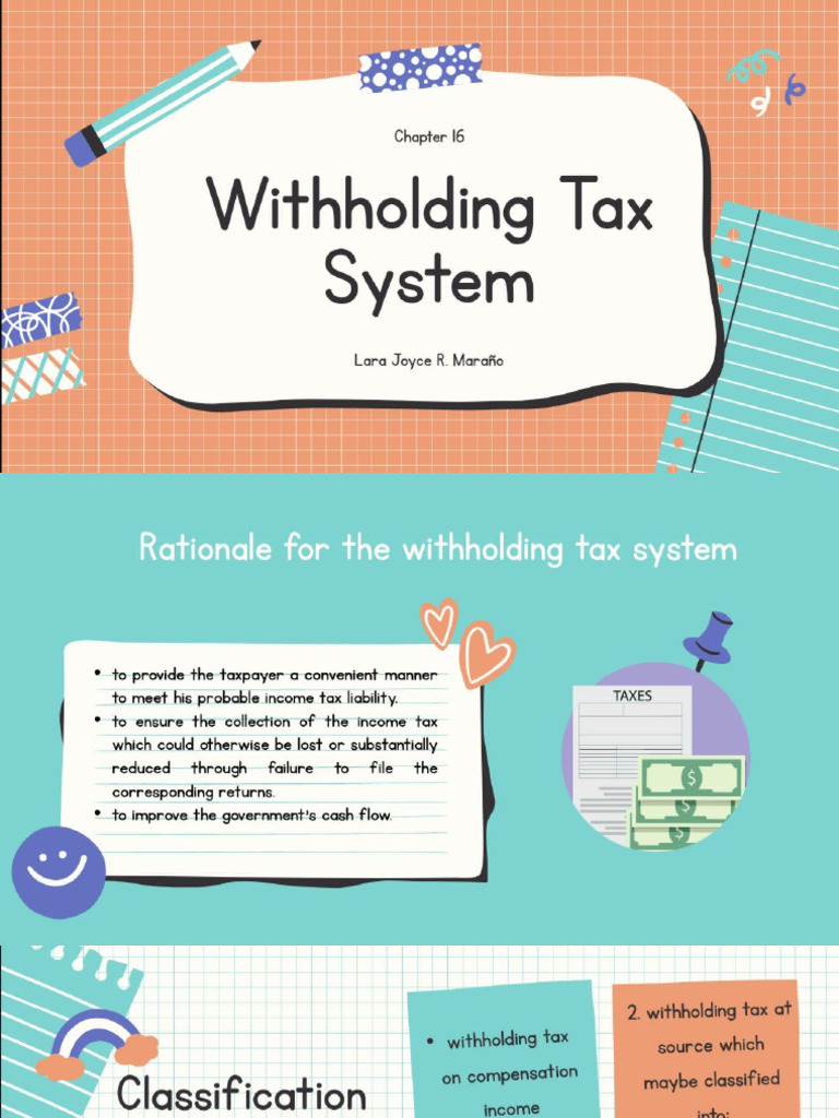 WITHHOLDING TAX SYSTEM | PDF