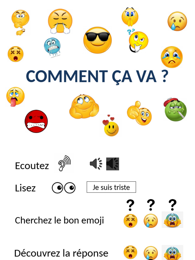 ЕМОЦcomment CA Va Activites Ludiques 123974 | PDF
