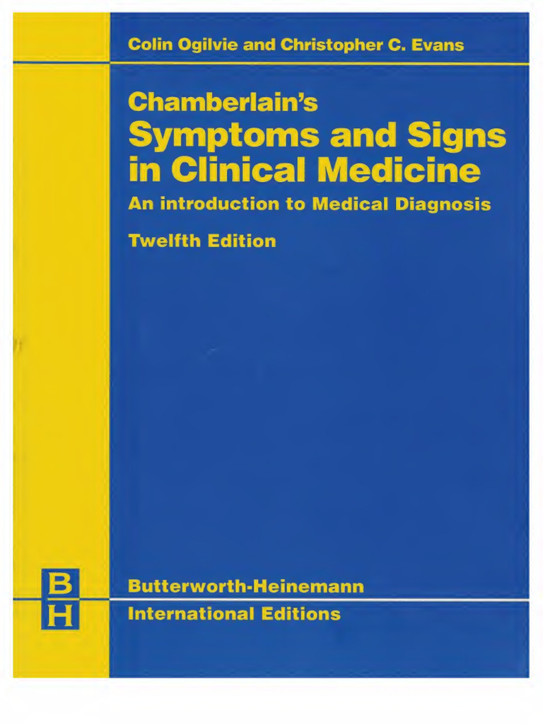 Chamberlain's Symptoms and Signs in Clinical Medicine 12 Edition - Text ...