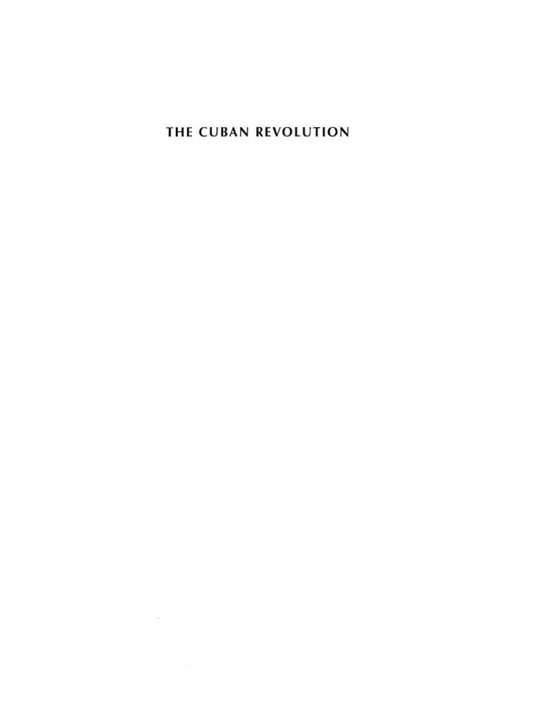 The Cuban Revolution Origins Course and Legacy 9780195127492 Compress ...
