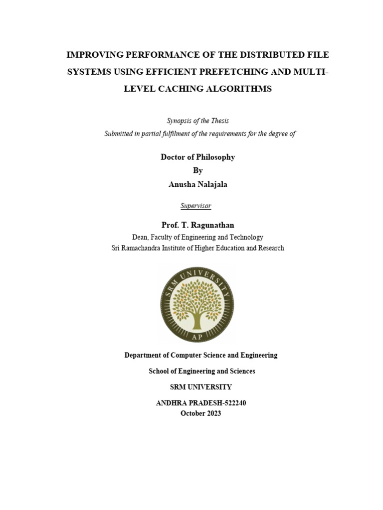 Synopsis - 20 01 24 | PDF