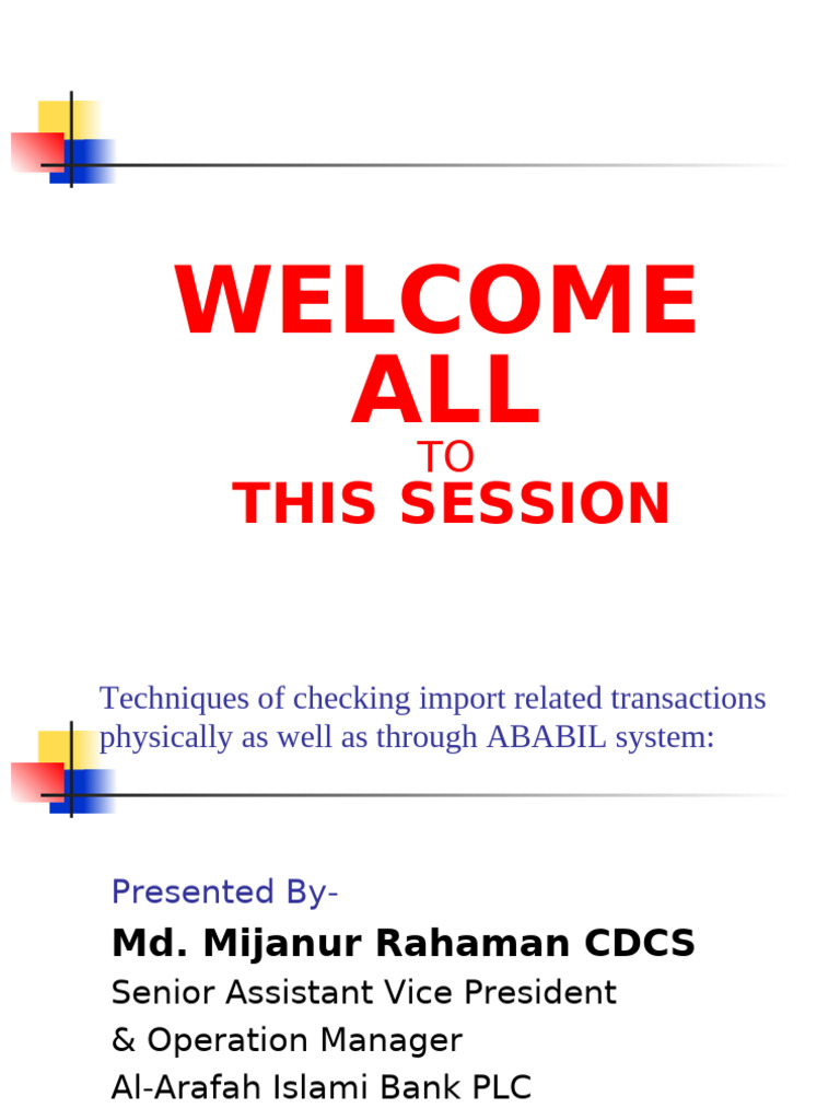 Techniques of Checking Import Related Documents | PDF | Banks | Letter ...
