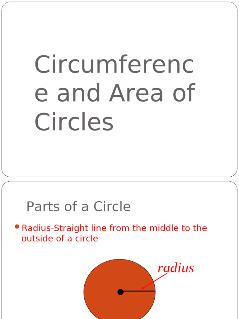Circle Geometry: Area & Circumference Guide | PDF