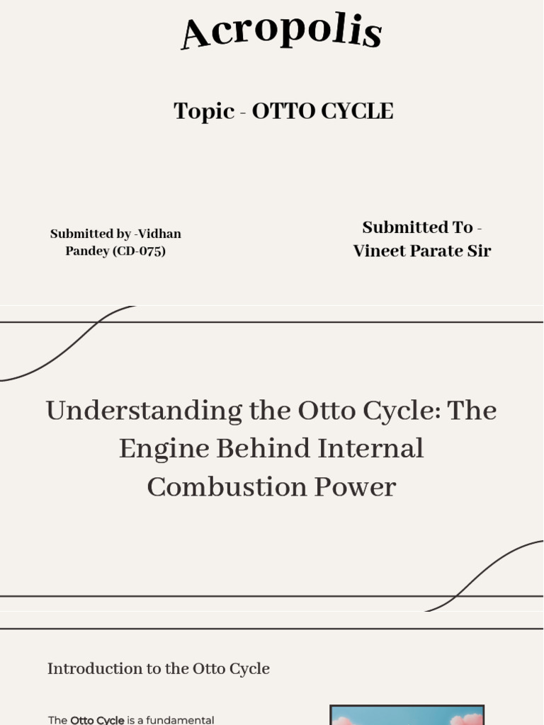 Slidesgo Understanding The Otto Cycle The Engine Behind Internal ...