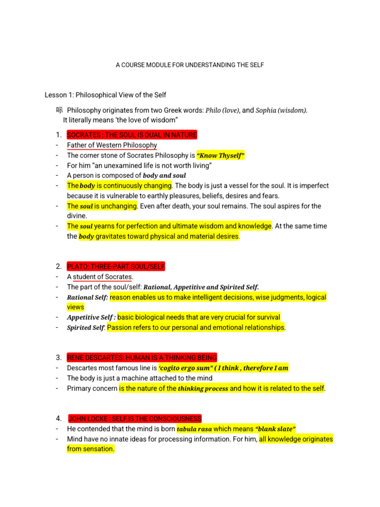 Understanding the Self: Philosophical, Psychological, and Social ...