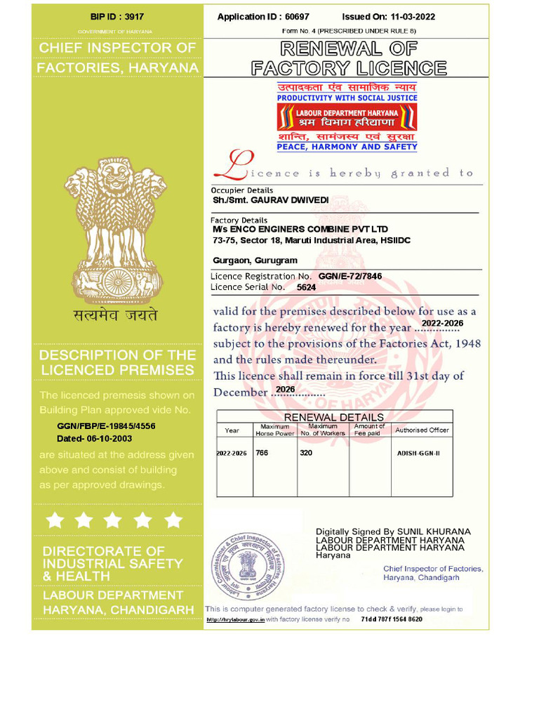 Industrial Licence | PDF
