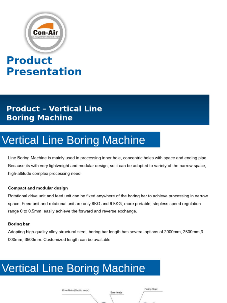 Product Presentation-Vertical Boring Machine | PDF