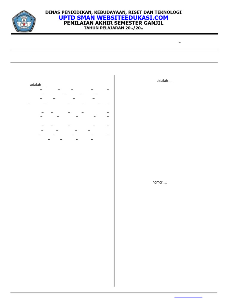 Soal Pas Biologi Kelas X K13 | PDF