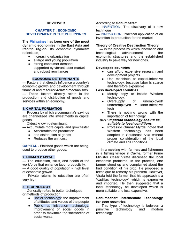 CONTEMP-REVIEWER | PDF | Capital (Economics) | Innovation