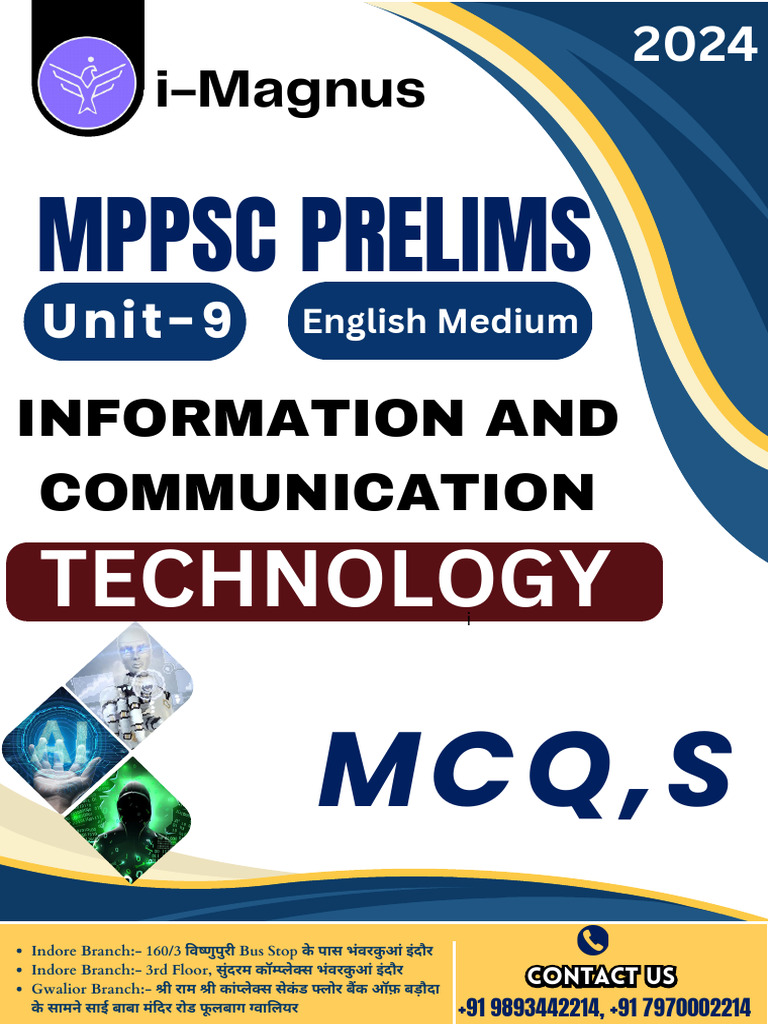 Computer Literacy and Technology MCQs | PDF | Computer Data Storage | Byte
