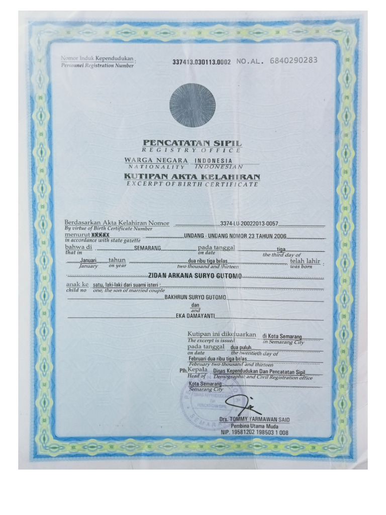 Akta Pemain SSB | PDF