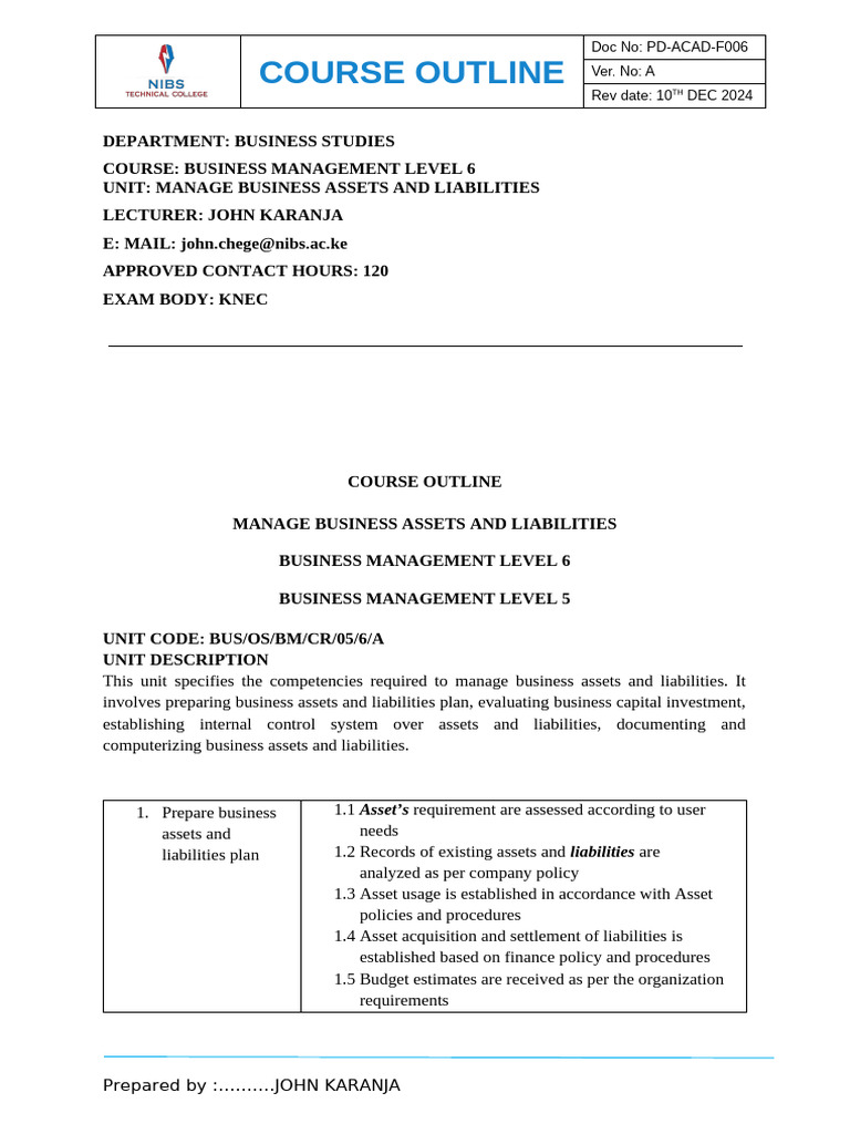 MBA OUTLINE | PDF | Business | Business Economics