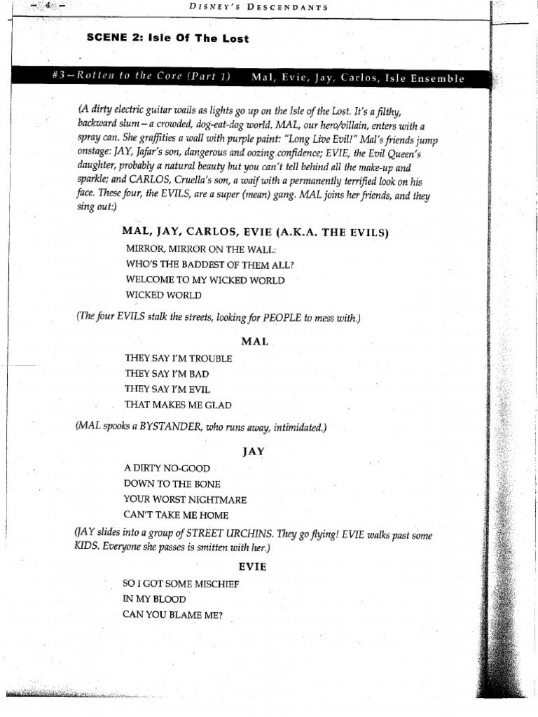 Descendants-Script For JTF 2024 | PDF