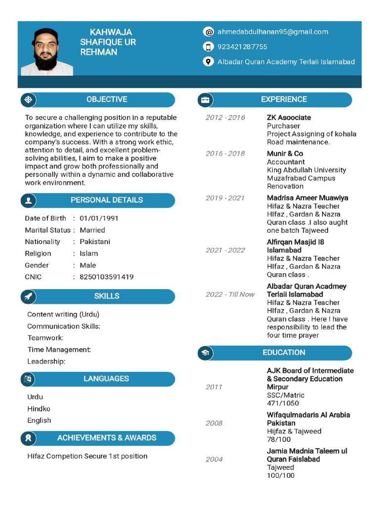 Shafiq CV | PDF