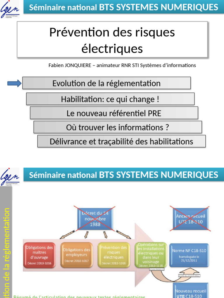 3776 Prevention Des Risques Electriques Bts SN | PDF