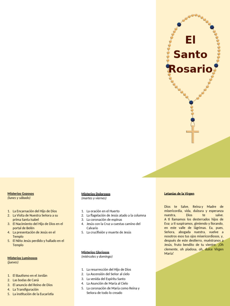 Plantilla de Triptico en Word | PDF | María, madre de Jesús | La gente de Nazaret