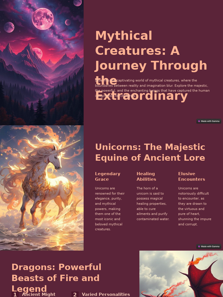 Mythical Creatures A Journey Through The Extraordinary | PDF | Mermaid ...