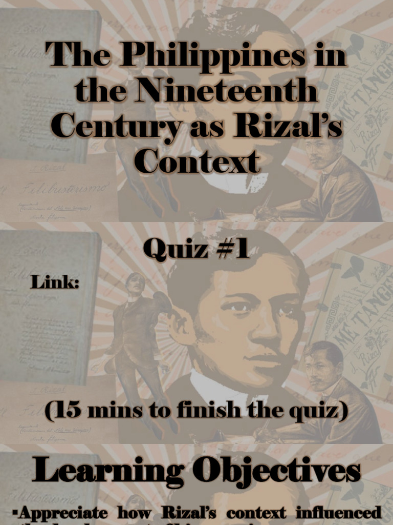 Rizal The PH and The World in The 19th Century in Rizals Context | PDF