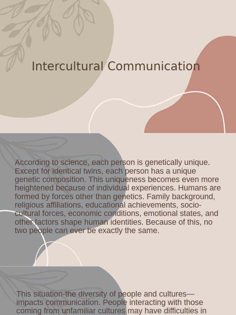 Presentation | PDF | Communication | Cognition