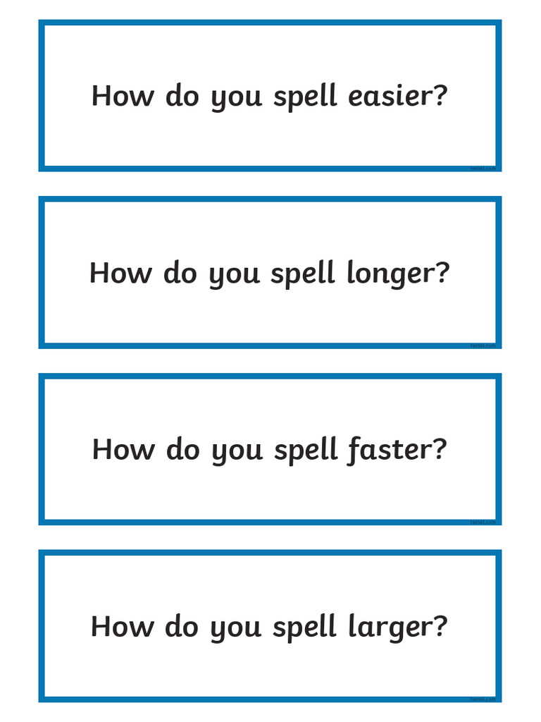 Adjectives With - Er and - Est Game - Cards | PDF