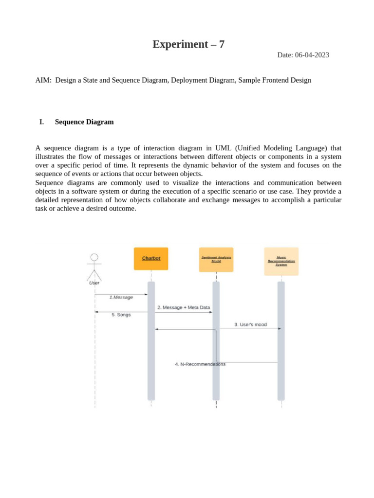 UML Diagrams: Sequence, State, Deployment | PDF