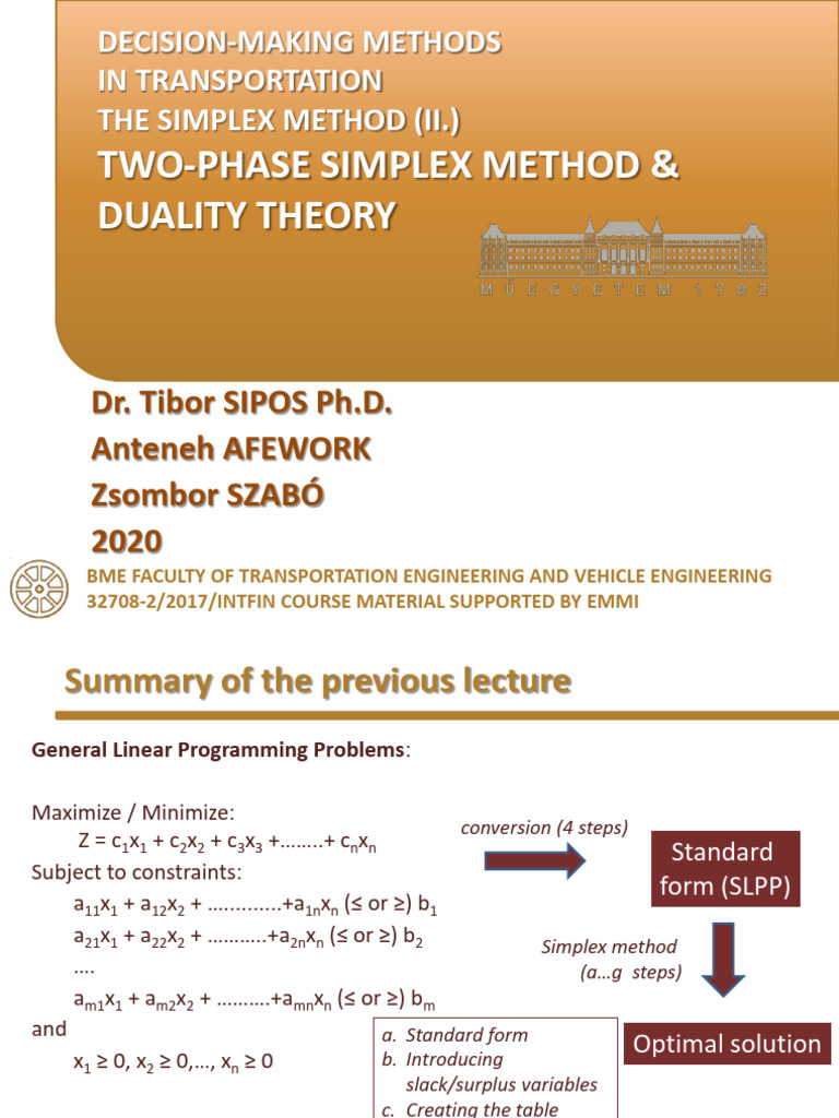 Two-Phase Simplex Method Guide | PDF | Linear Programming | Computational Science
