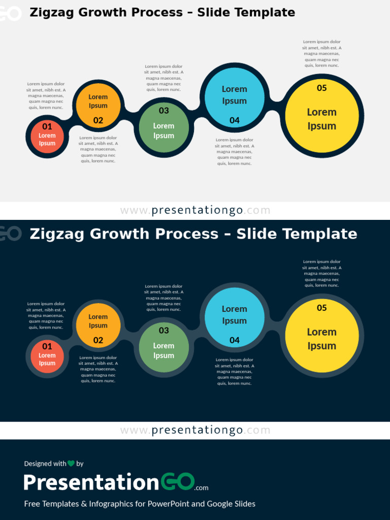 Zigzag Growth Process - by PresentationGO (1) | PDF