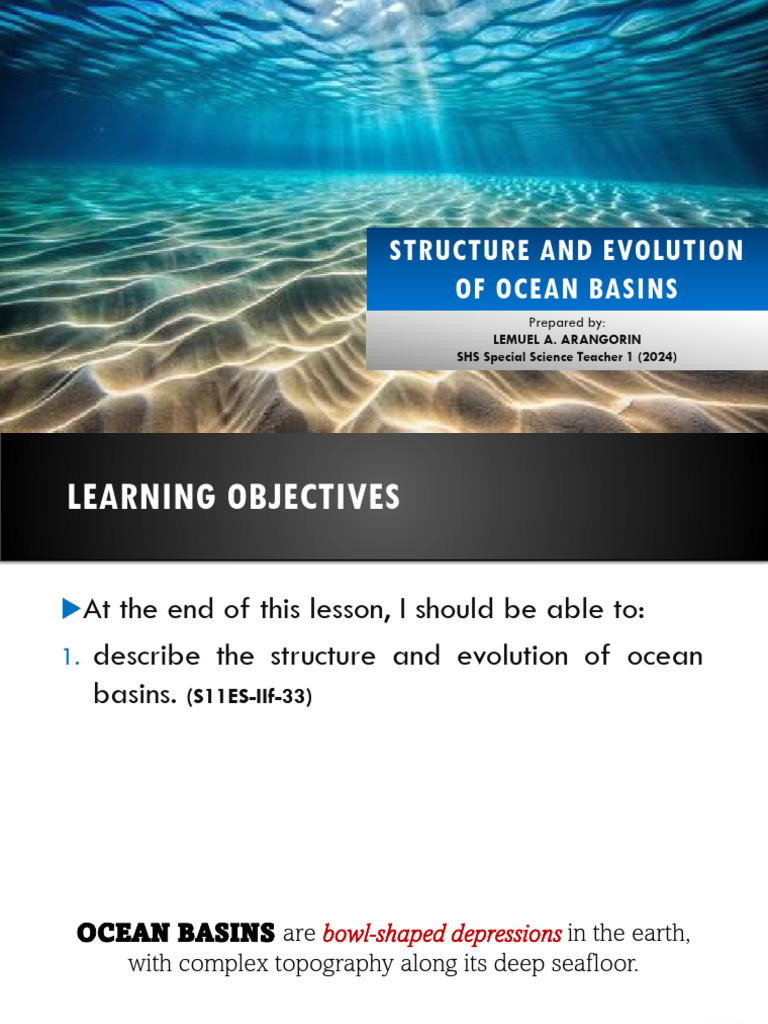 ES L21 - Structure Evolution of Ocean Basins | PDF | Plate Tectonics ...