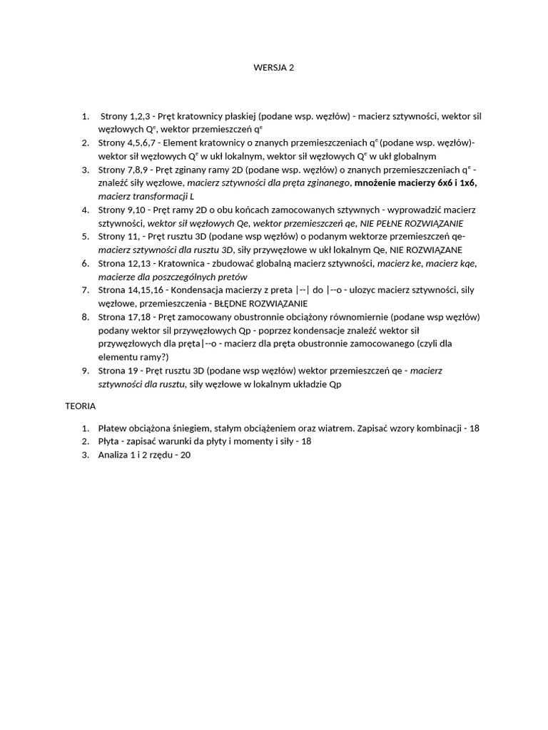 Zakres Notatek - Przykłady 2 | PDF