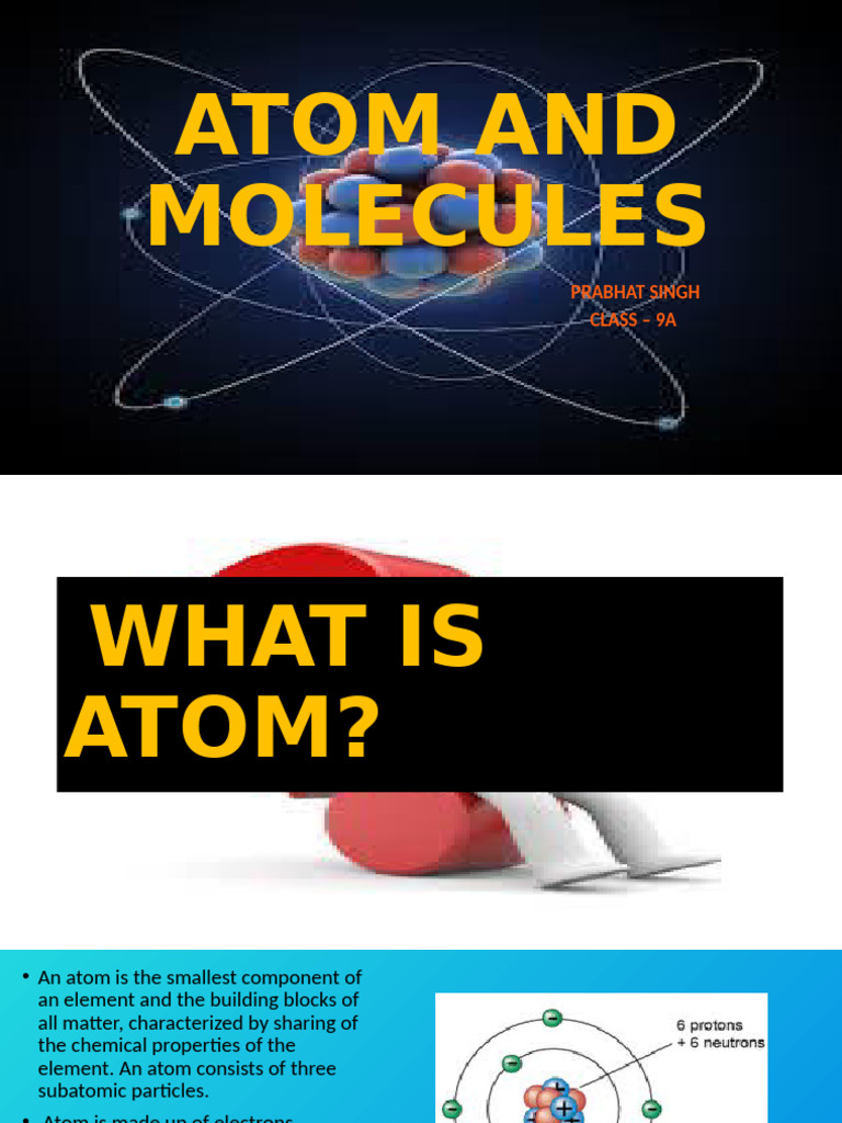 Prabhat Singh Class 9A Science Project | PDF | Atoms | Ion
