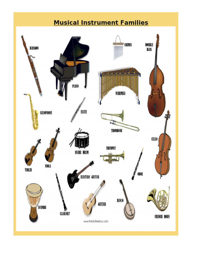 Guide to Musical Instrument Families | PDF