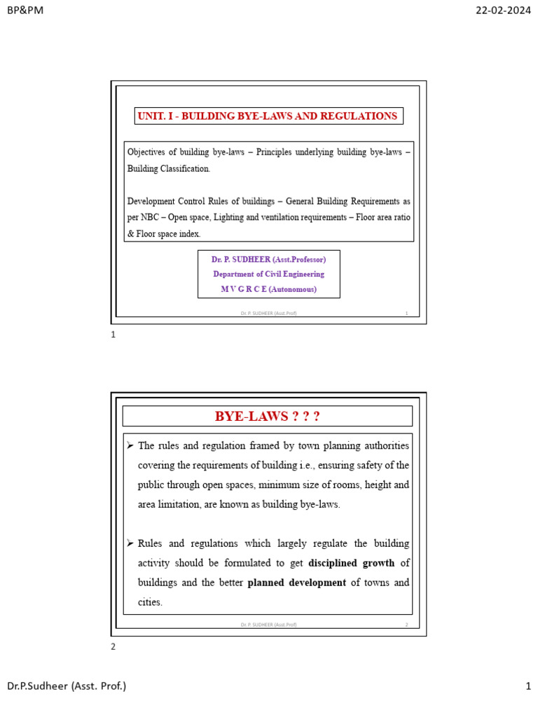 Unit-01-1 | PDF | Building | Buildings And Structures