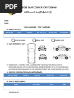 Car Handover Form Template | PDF