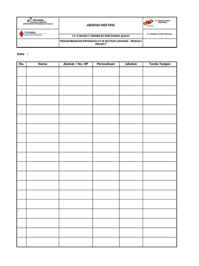 Absen Meeting | PDF
