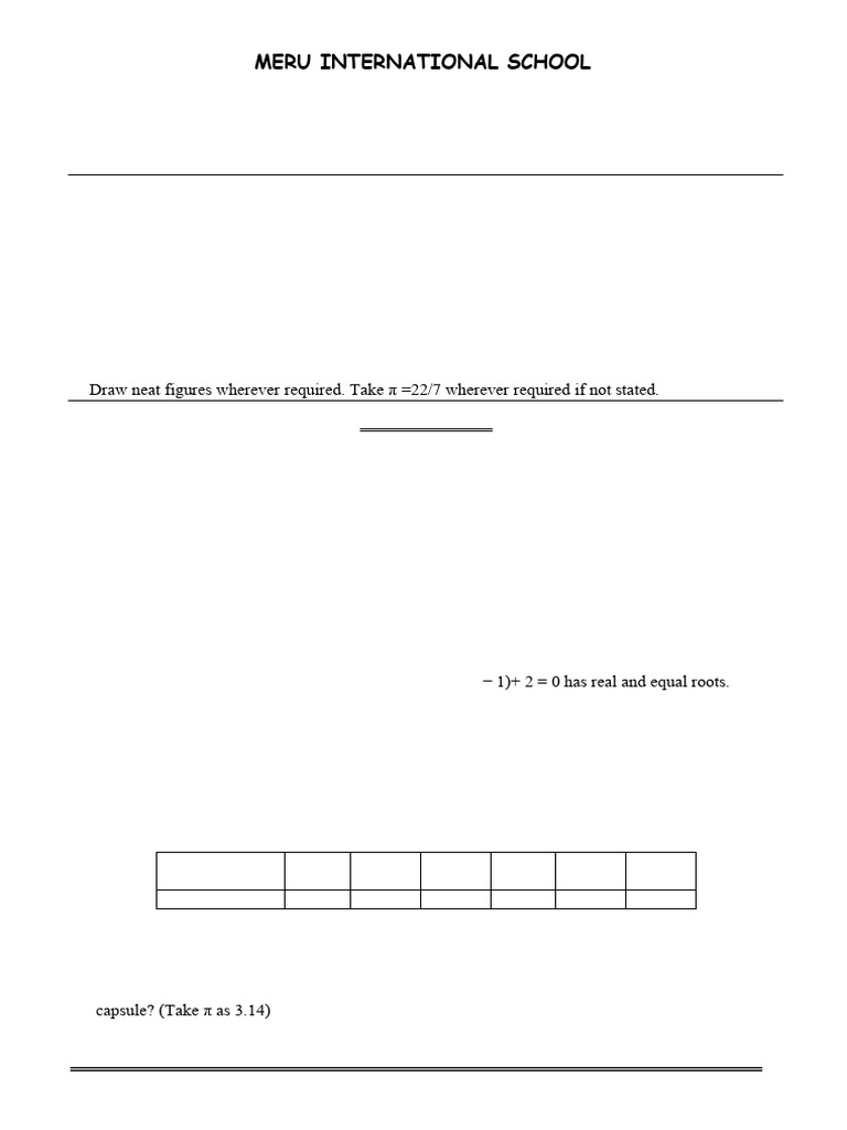 Sample Paper 08 QP | PDF | Circle | Sphere