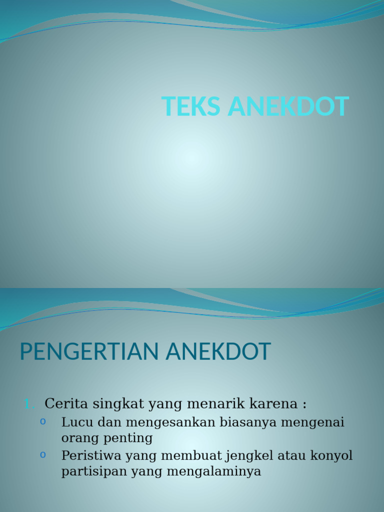 Teks Anekdot | PDF